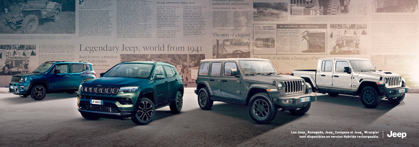 Gamme SUV et 4X4 Jeep® - Tous les modèles | Jeep® Luxembourg